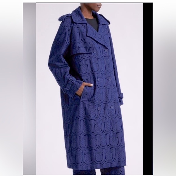 FARM Rio | Jackets & Coats | Farm Rio Oversized Navy Blue Pineapple ...